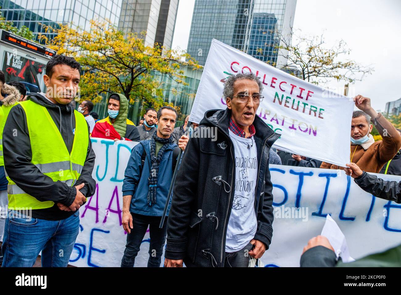 One of the organizations is giving an interview with a group of ...