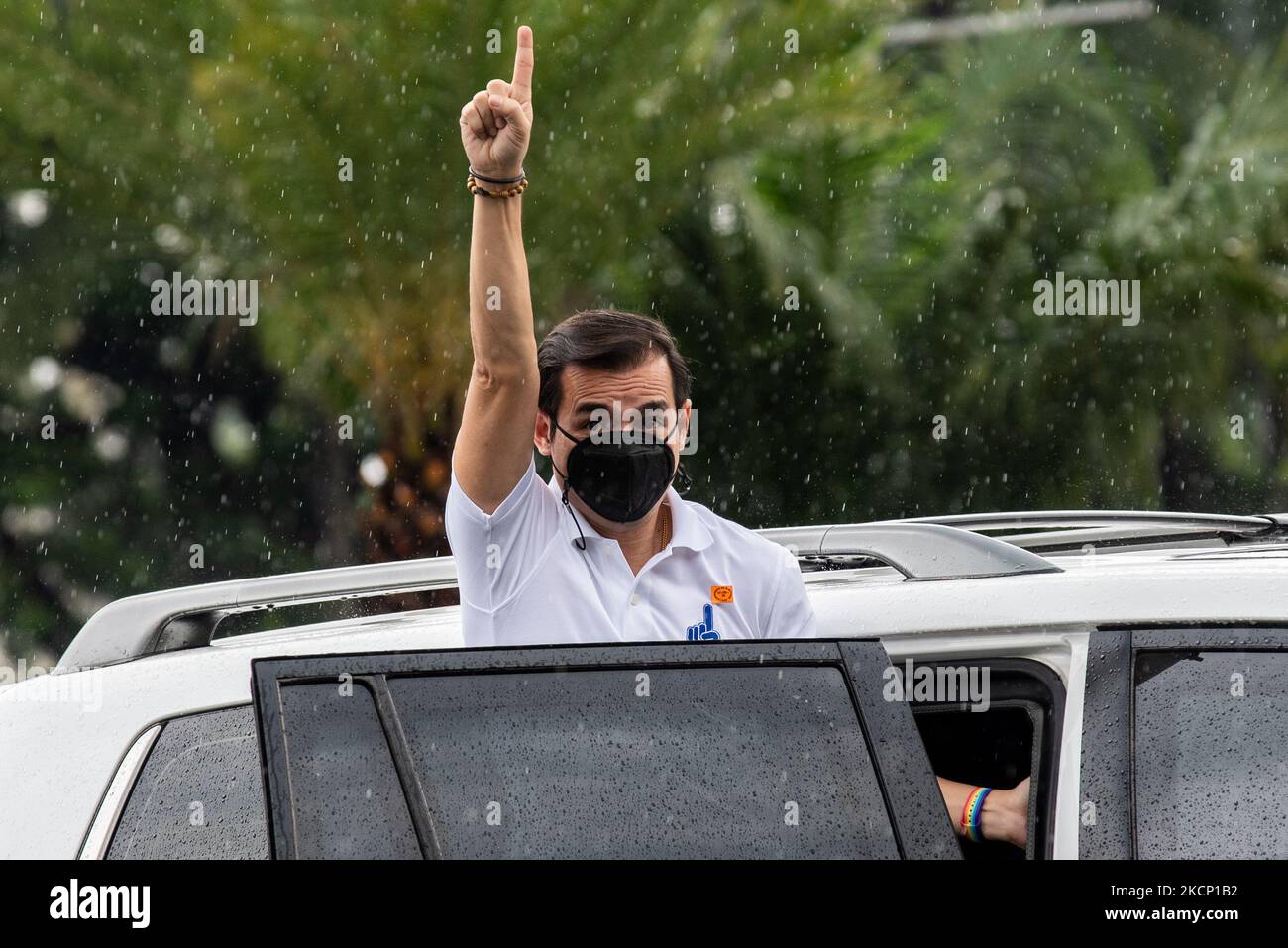 Manila City Mayor Francisco "Isko Moreno" Domagoso gestures after ...