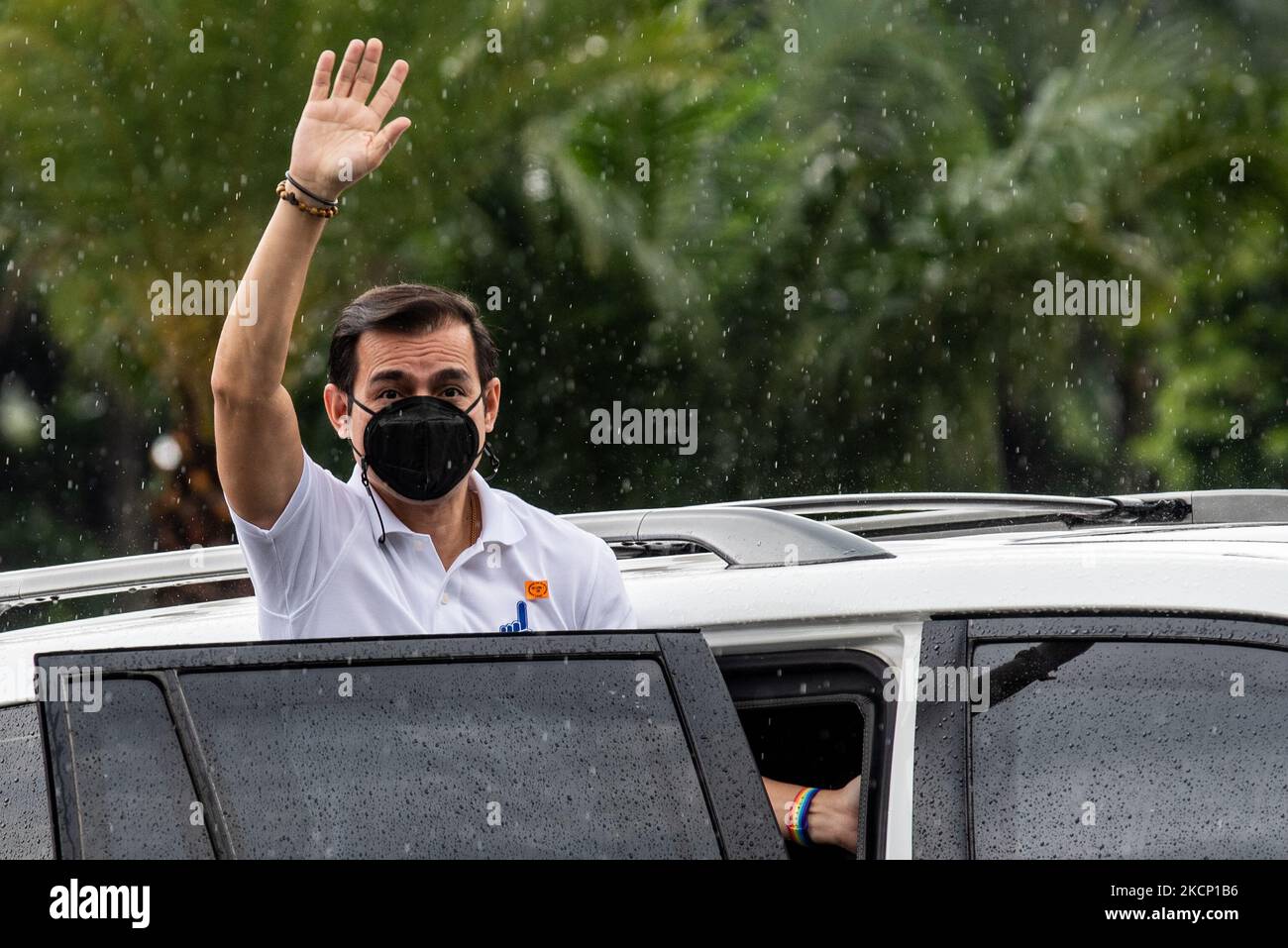 Manila City Mayor Francisco "Isko Moreno" Domagoso gestures after ...