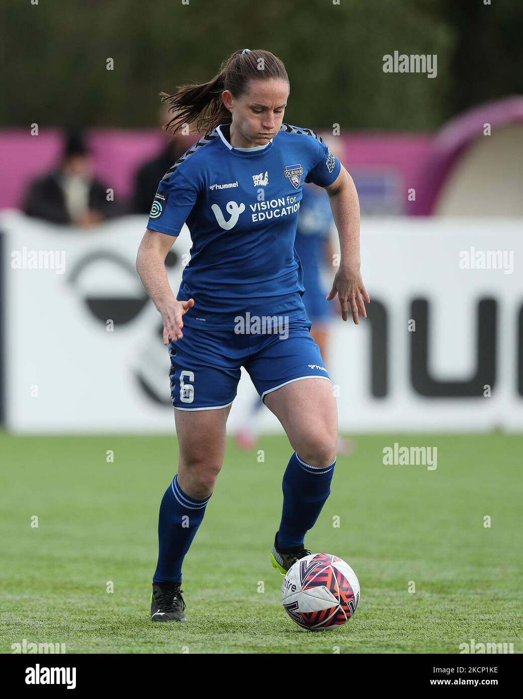 Sarah Robson of Durham Women during the FA Women's Championship match ...