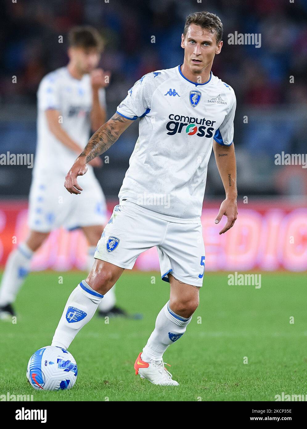 Leo Stulac of Empoli FC during the Serie A match between AS Roma and ...