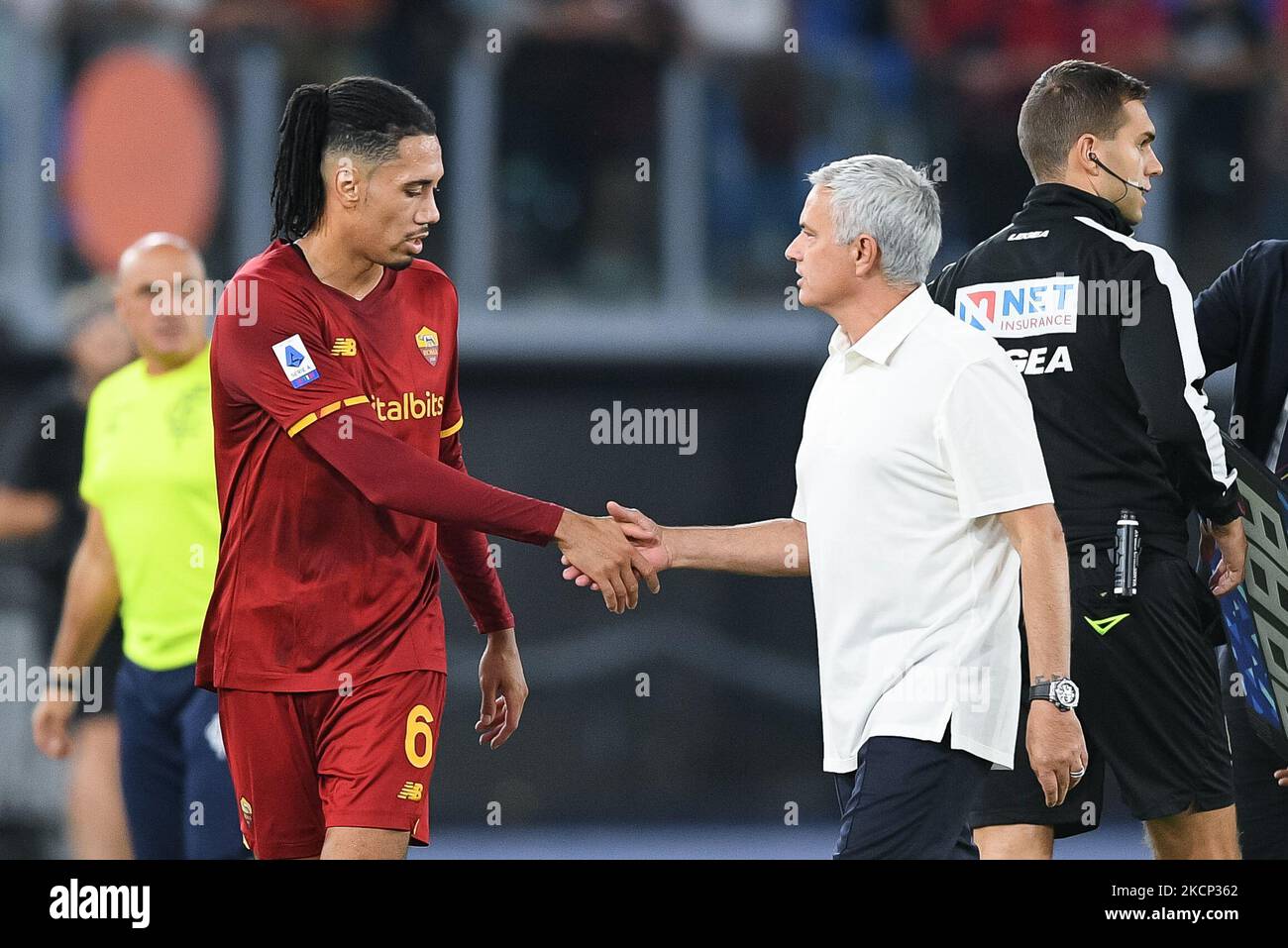 Chris smalling jose mourinho roma 2021 hi-res stock photography and ...