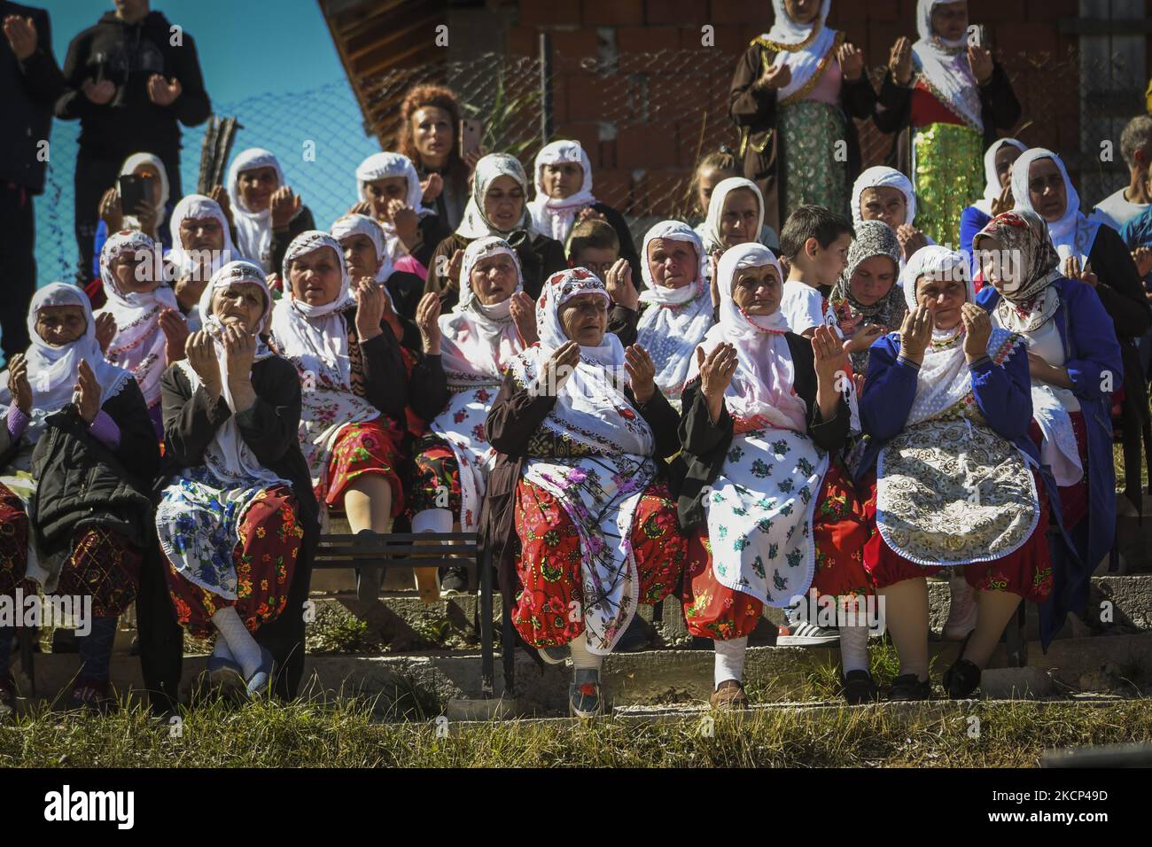 Bulgarian-Muslim women pray during traditional circumcision ritual in ...