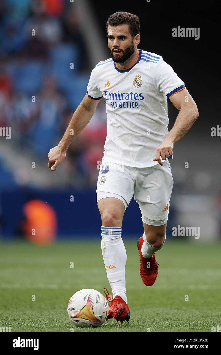 Nacho Fernandez of Real Madrid runs with the ball during the La Liga ...
