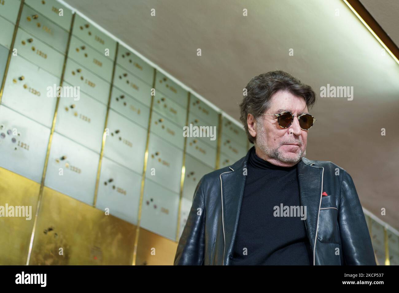 The singer Joaquin Sabina in a tribute at the Cervantes Institute, on ...