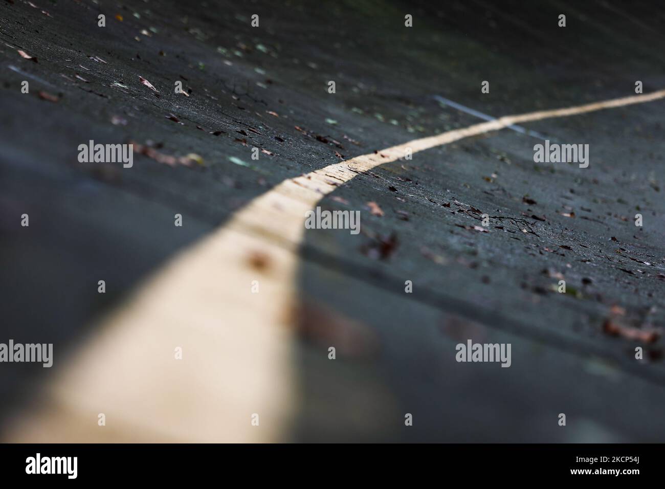 Old oval section of the circuit in Monza, Italy on October 5, 2021 ...
