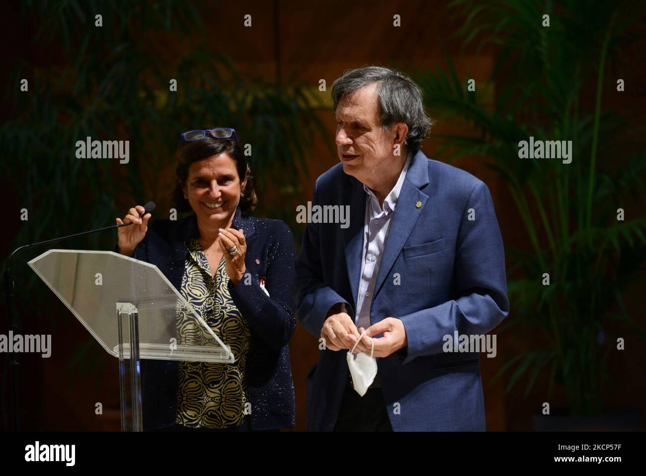 Professor Giorgio Parisi during the News Giorgio Parisi, Nobel Prize in ...