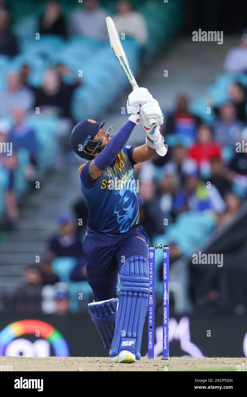 Sydney, Australia. 05th Nov, 2022. Kusal Mendis of Sri Lanka hits a six ...