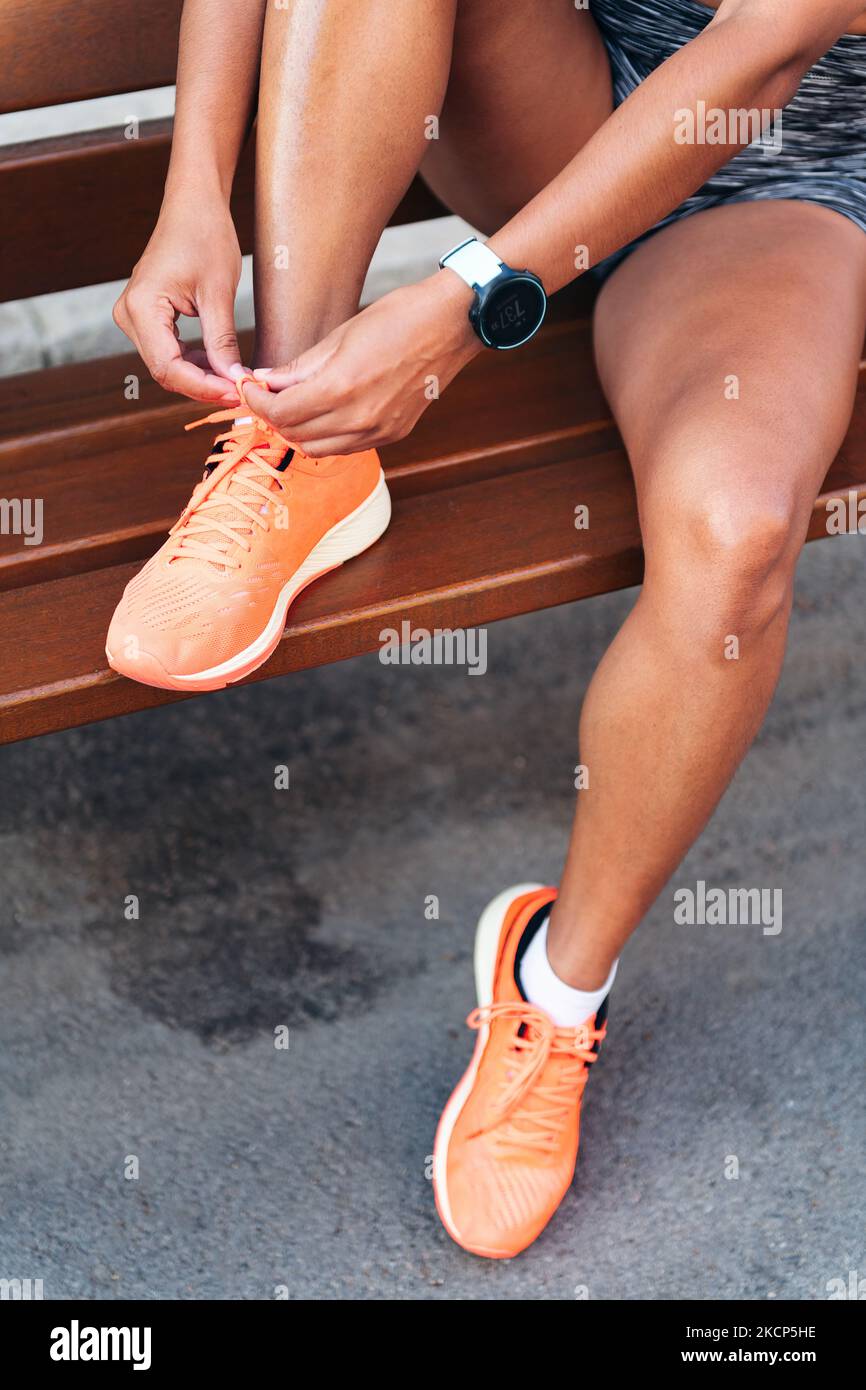 Lacing legs hi-res stock photography and images - Alamy