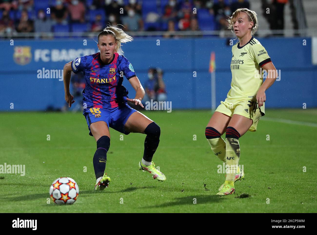 Ana Maria Crnogorcevic and Bethany Mead during the match between FC ...