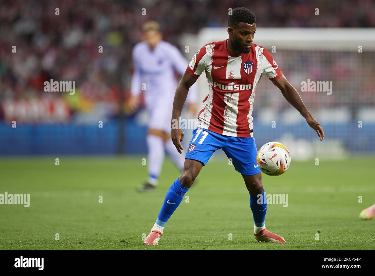 Thomas Lemar of Atletico Madrid in action during the La Liga Santander ...
