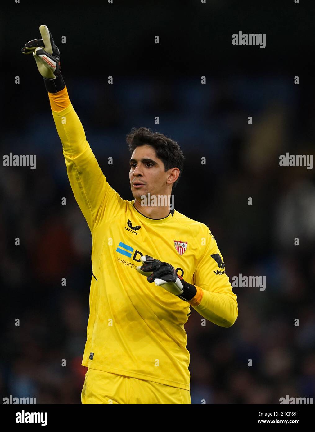 Sevilla Goalkeeper Yassine Bounou During The Uefa Champions League