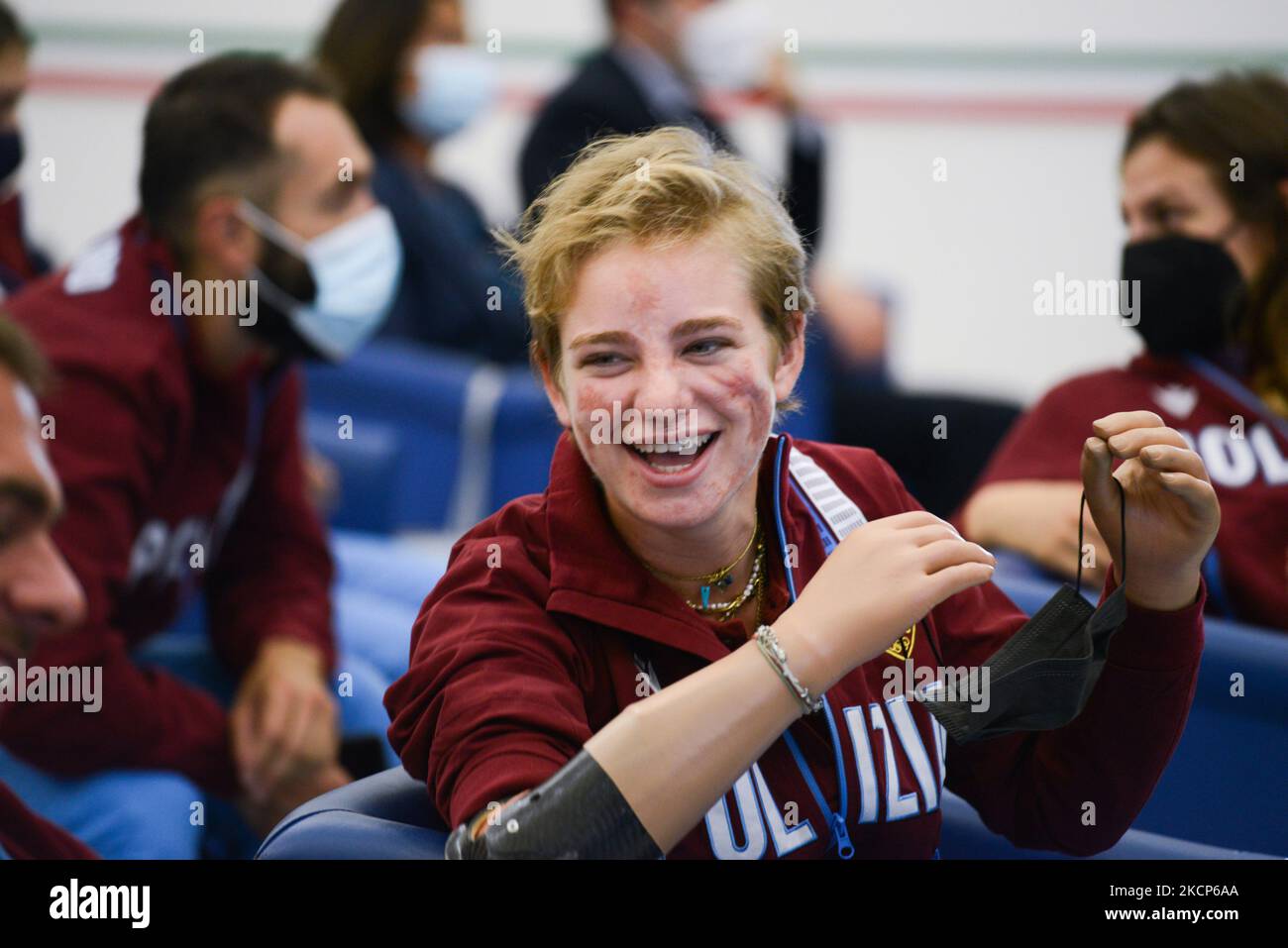 The Olympic champion Bebe Vio (Beatrice Vio) during the News ROME ...