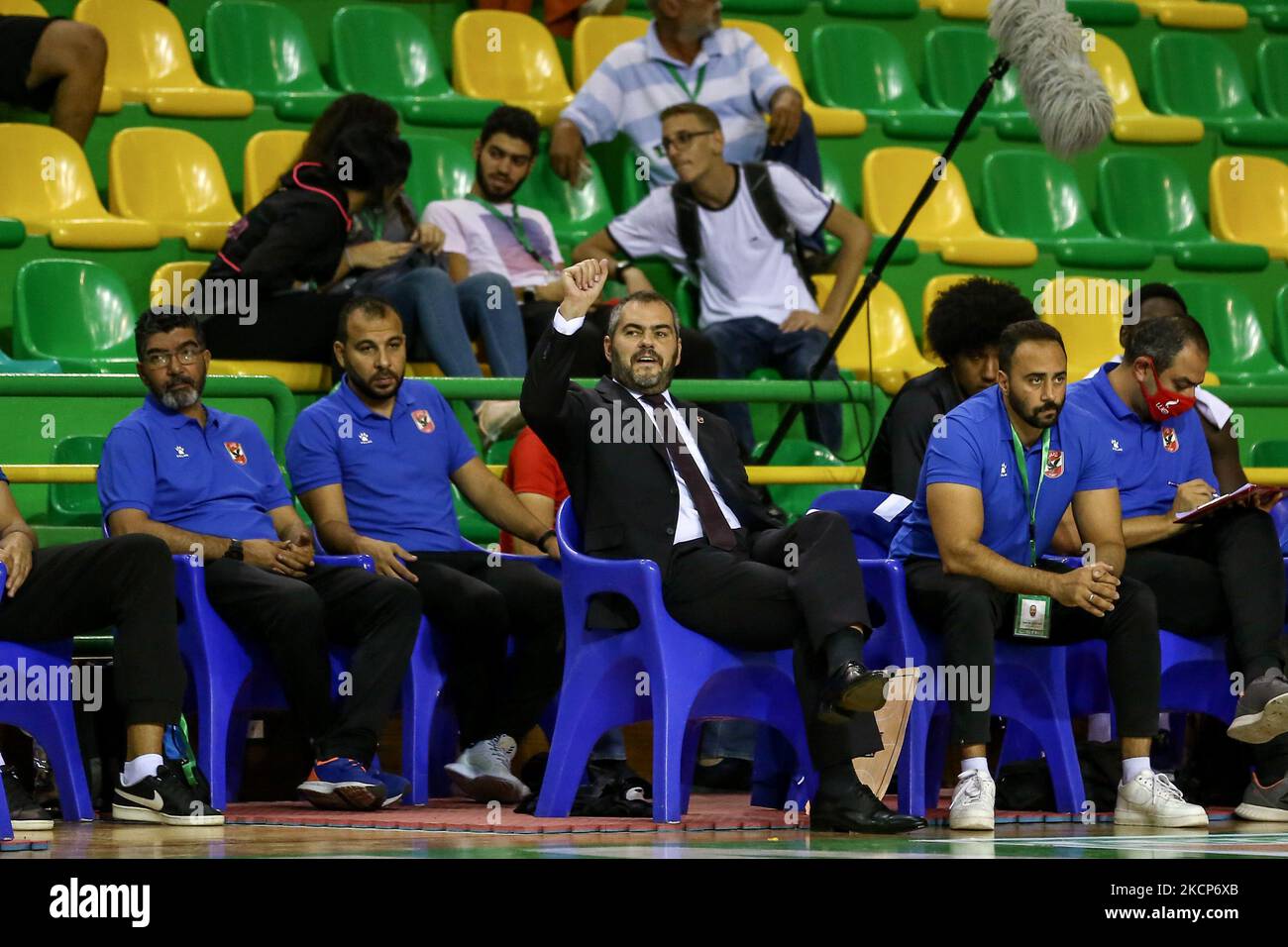 Coach Al-Ahli team Agustin Bosch (ESP) during match between Al-Ahli ...