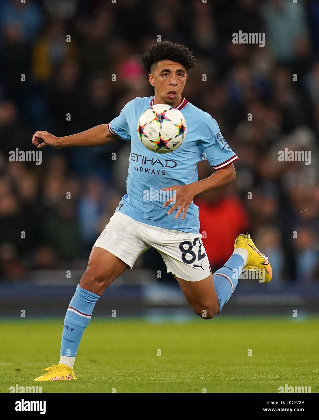 Manchester City's Rico Lewis during the UEFA Champions League Group E ...