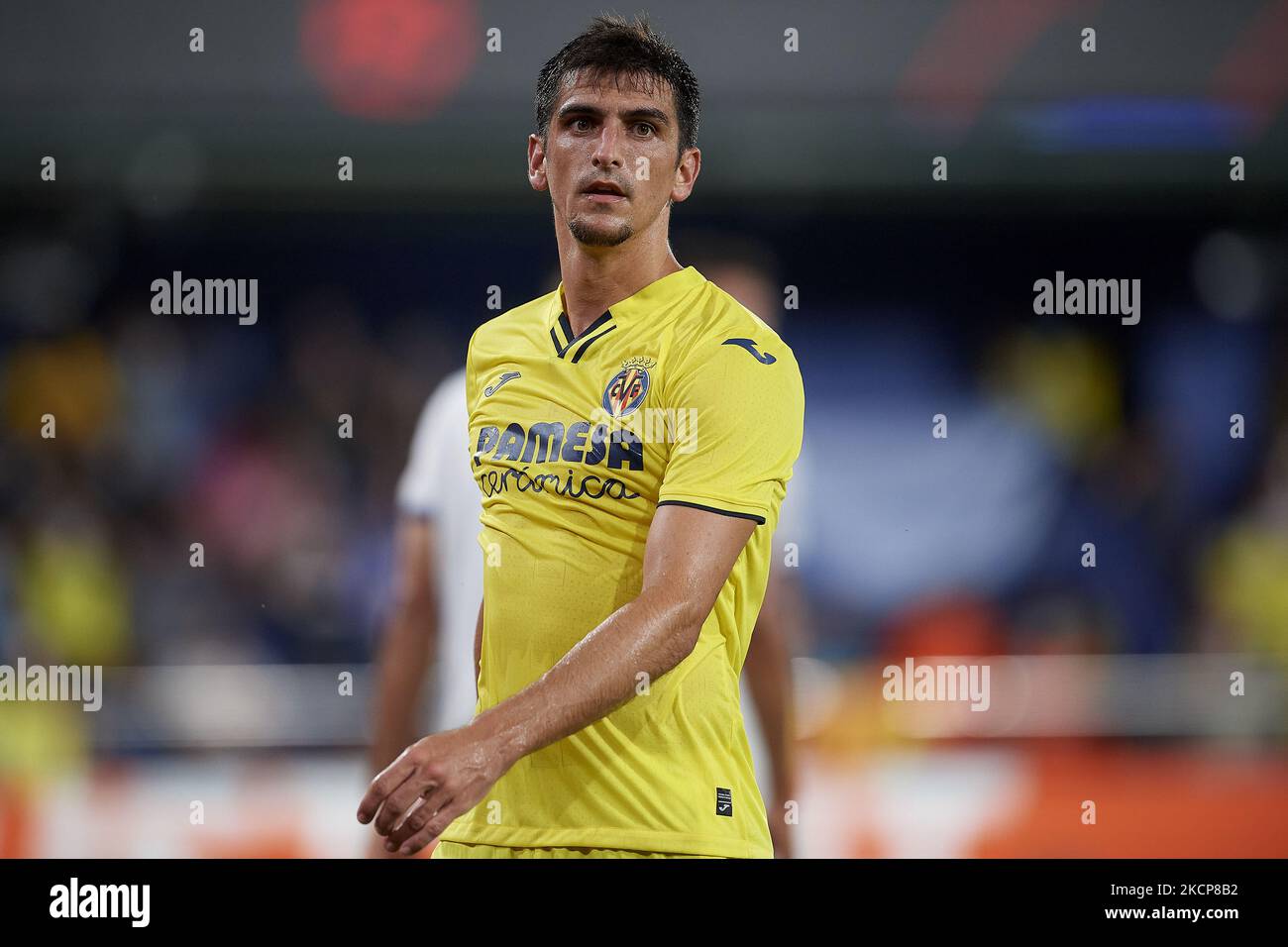 Gerard Moreno of Villarreal reacts during the UEFA Champions League ...