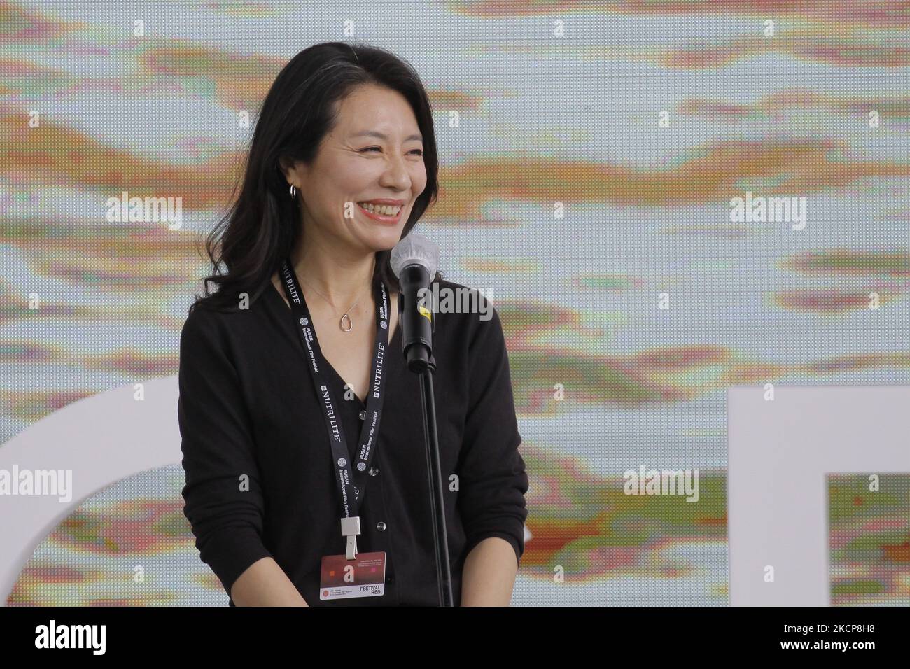 Actress Cho yun Hee speech addresses during the 26th Busan ...