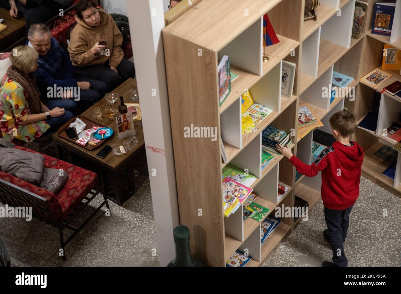 Moscow, Russia. 4th of November, 2022 Visitors taste Armenian vintage ...