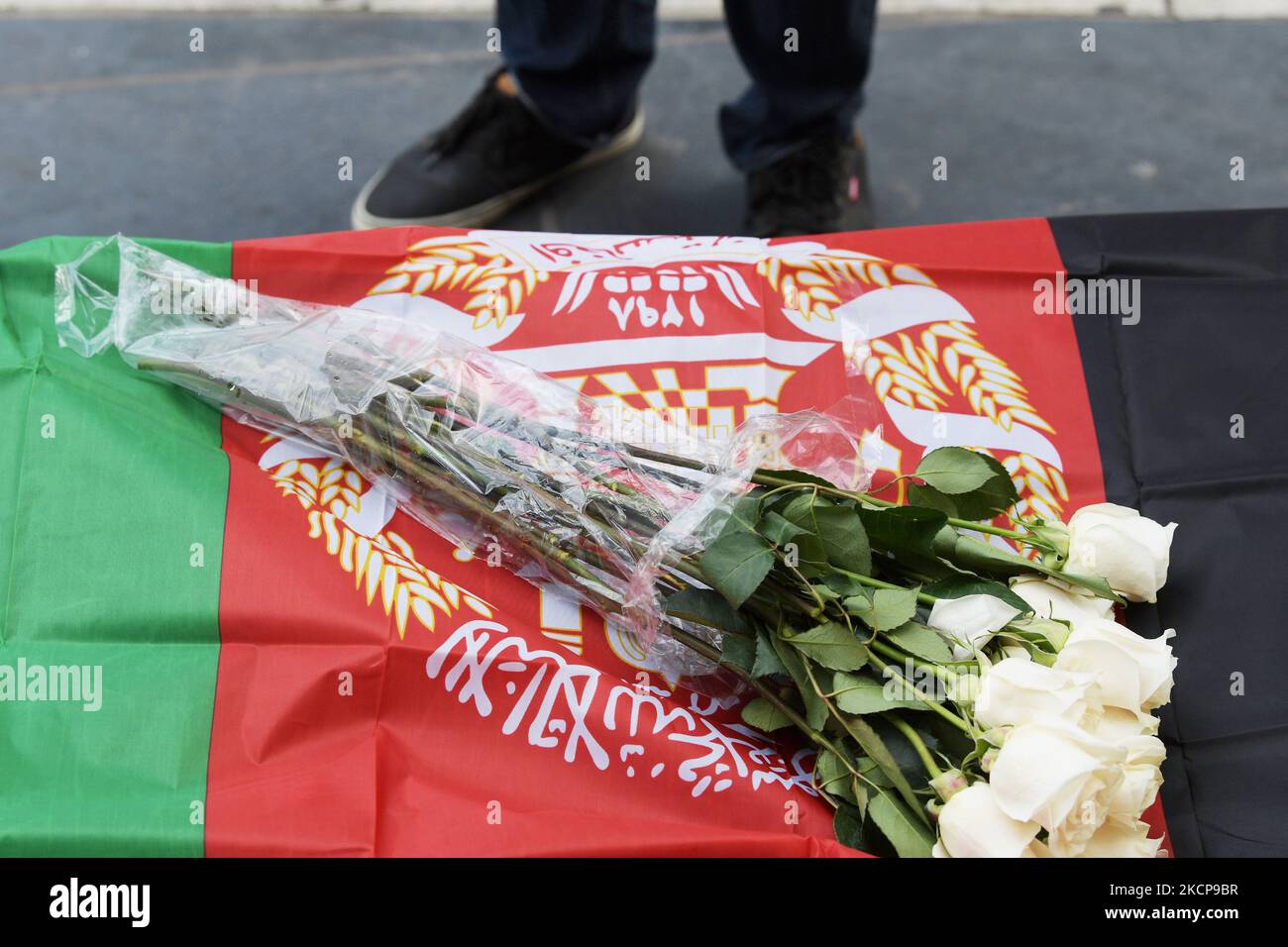 Afghan demonstrators from Justice for Muslims collective protest ...