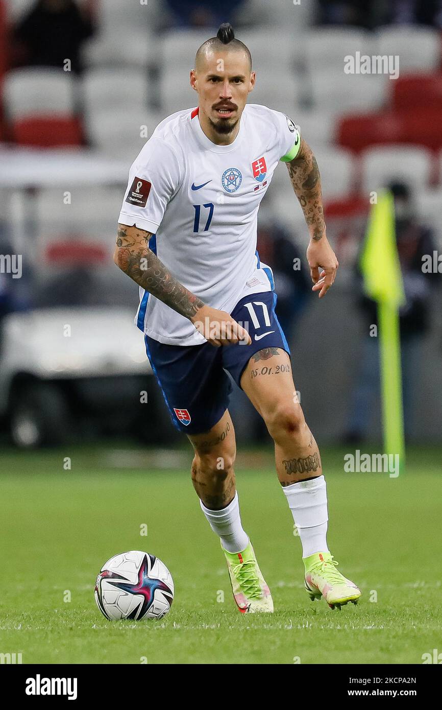 Marek Hamsik of Slovakia in action during the FIFA World Cup Qatar 2022 ...