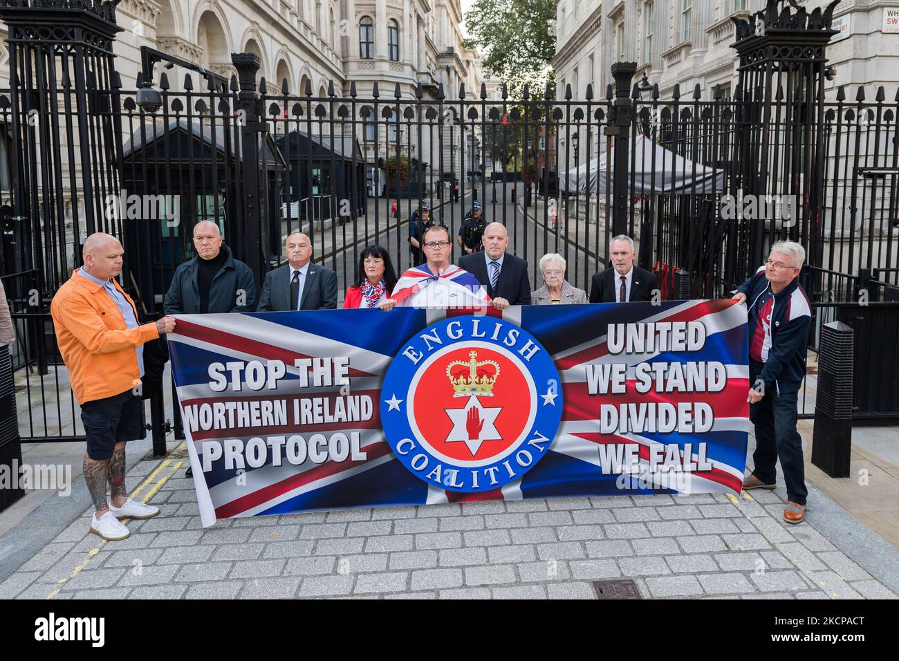 LONDON, UNITED KINGDOM - OCTOBER 09, 2021: Northern Ireland unionists ...