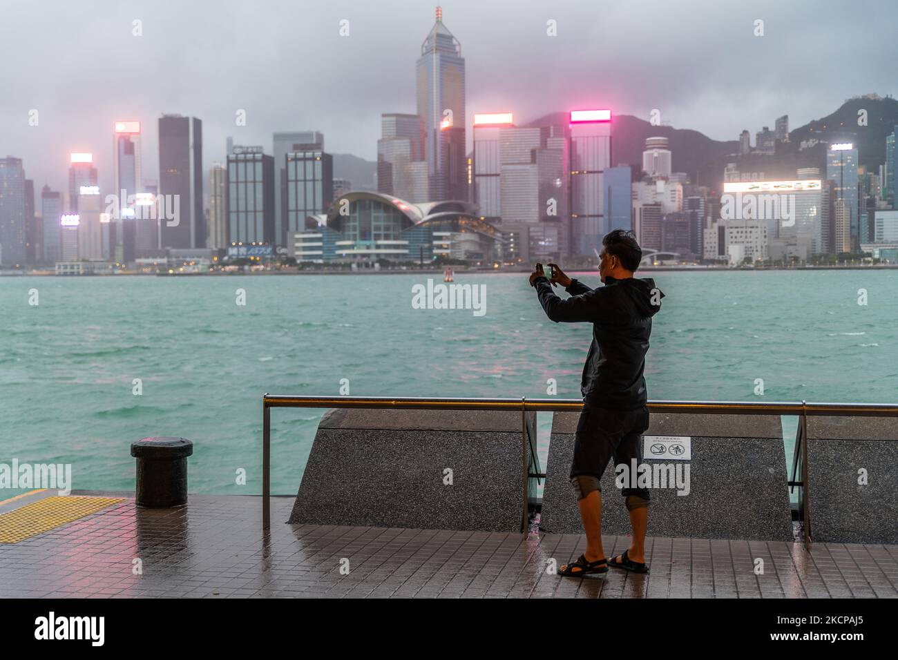 Typhoon warning signal hi-res stock photography and images - Alamy