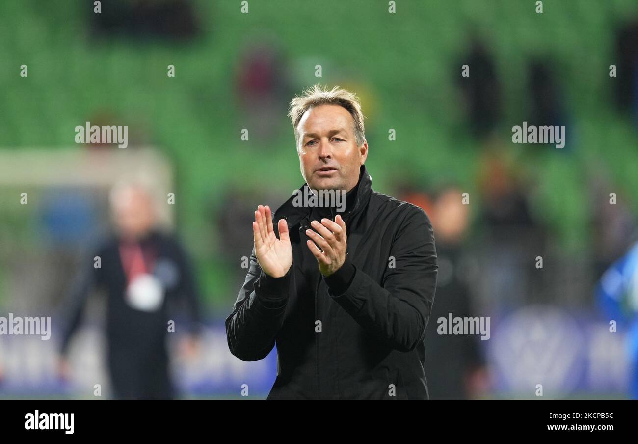 !Kasper Hjulmand during Moldova against Denmark, World Cup ...
