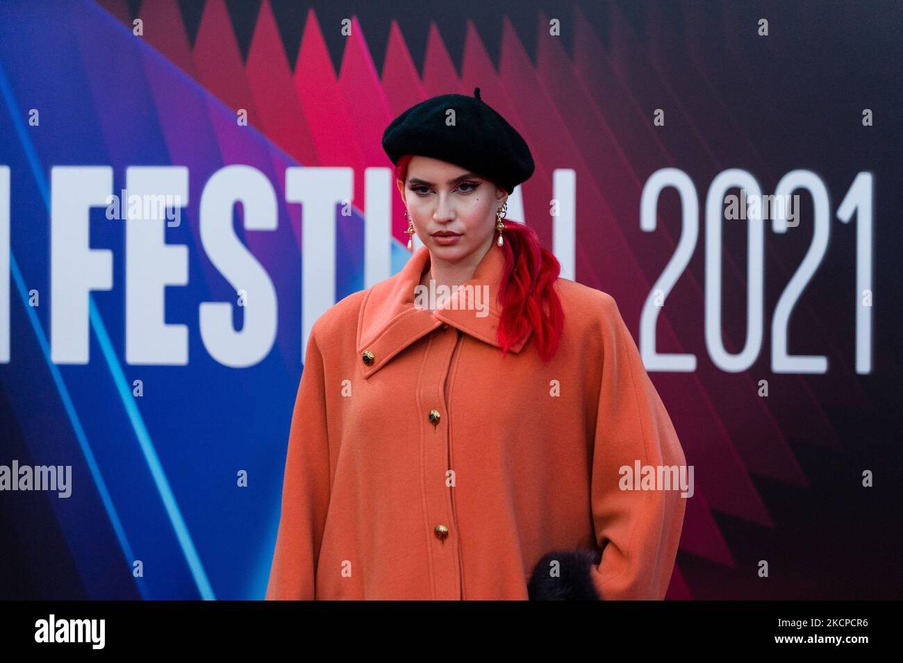 Abby Roberts attends the "The French Dispatch" UK Premiere during the ...