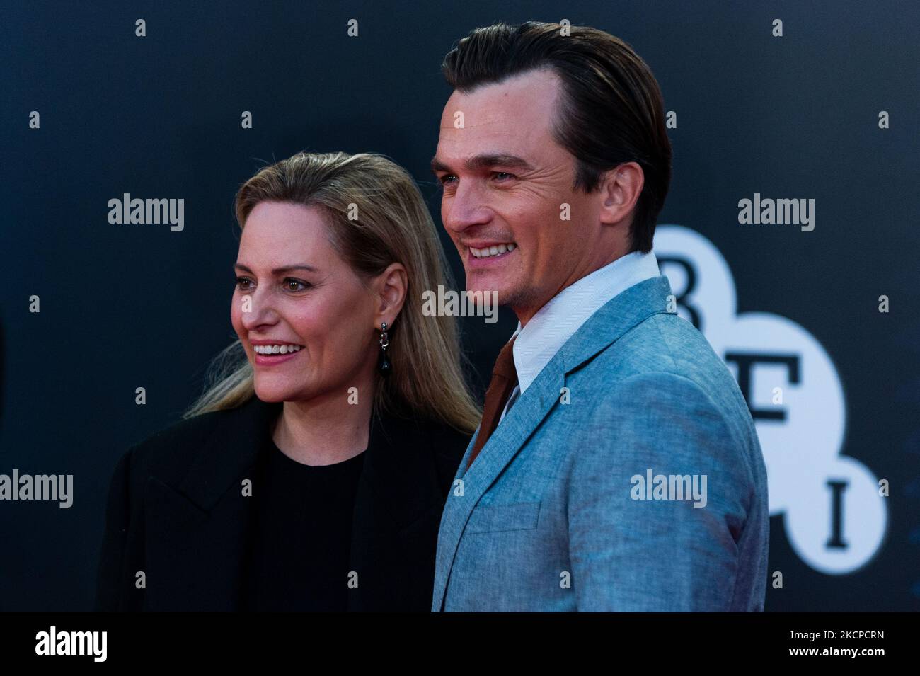 Rupert Friend and Aimee Mullins attend the "The French Dispatch" UK ...