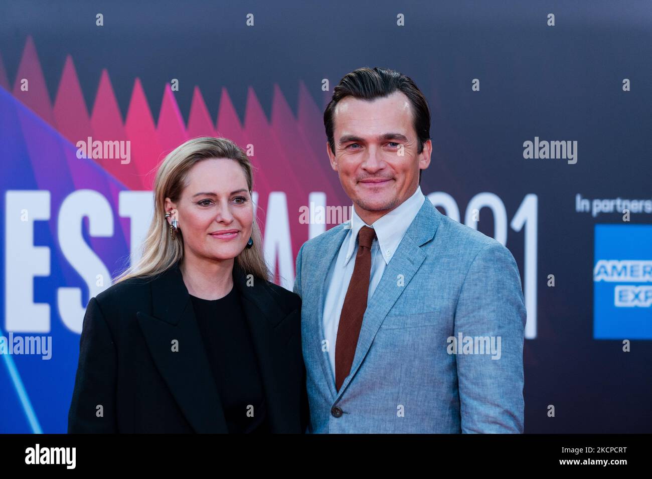 Rupert Friend and Aimee Mullins attend the "The French Dispatch" UK ...