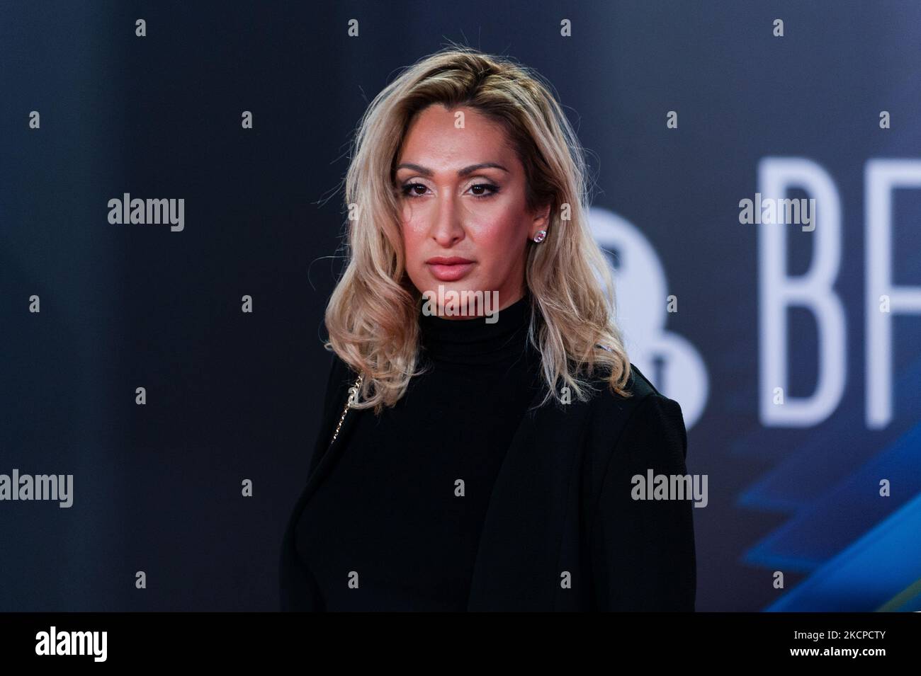 Saskia Chana attends the "The Tender Bar" Premiere during the 65th BFI ...