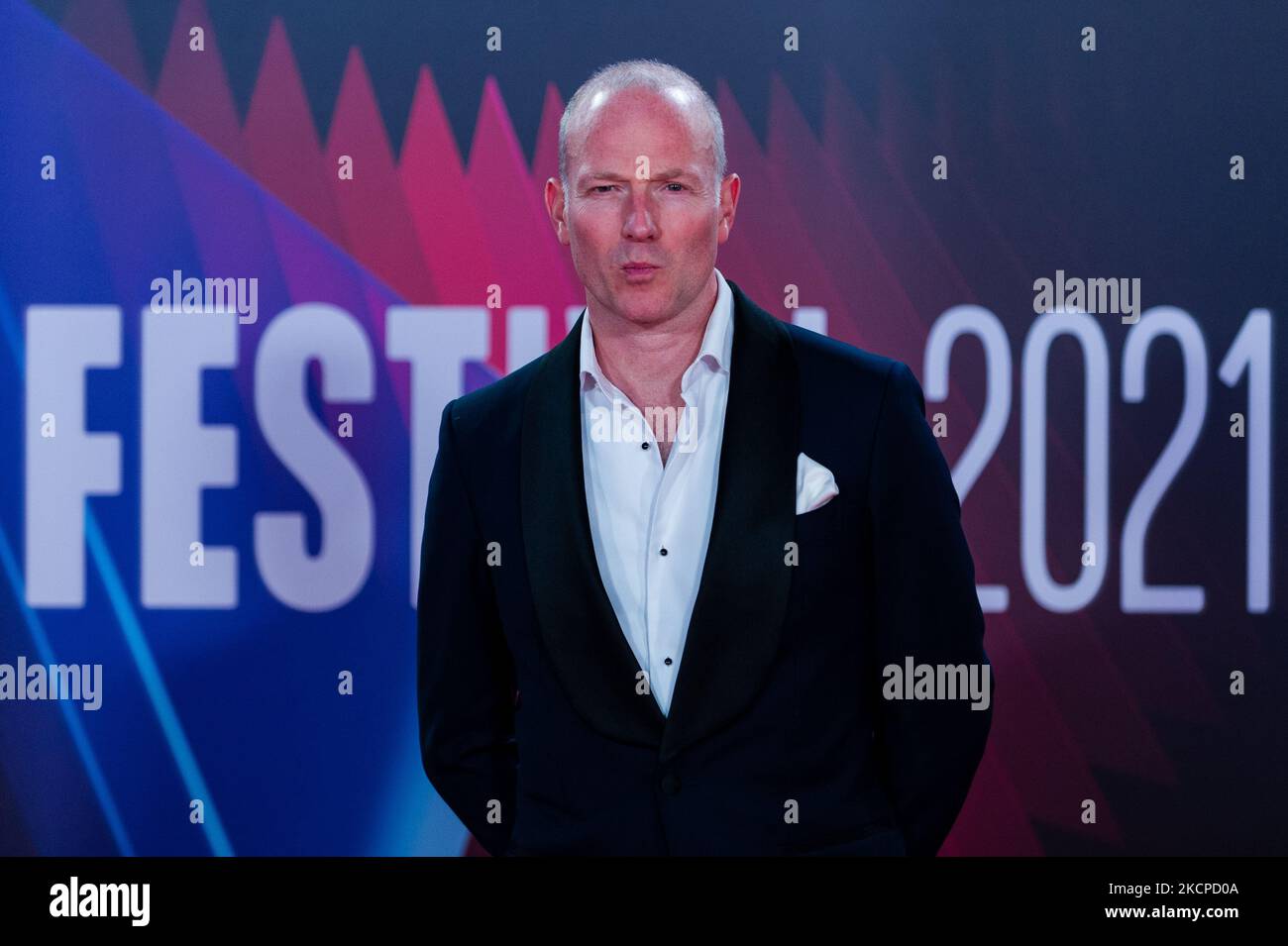 Chris Bird attends the "The Tender Bar" Premiere during the 65th BFI ...
