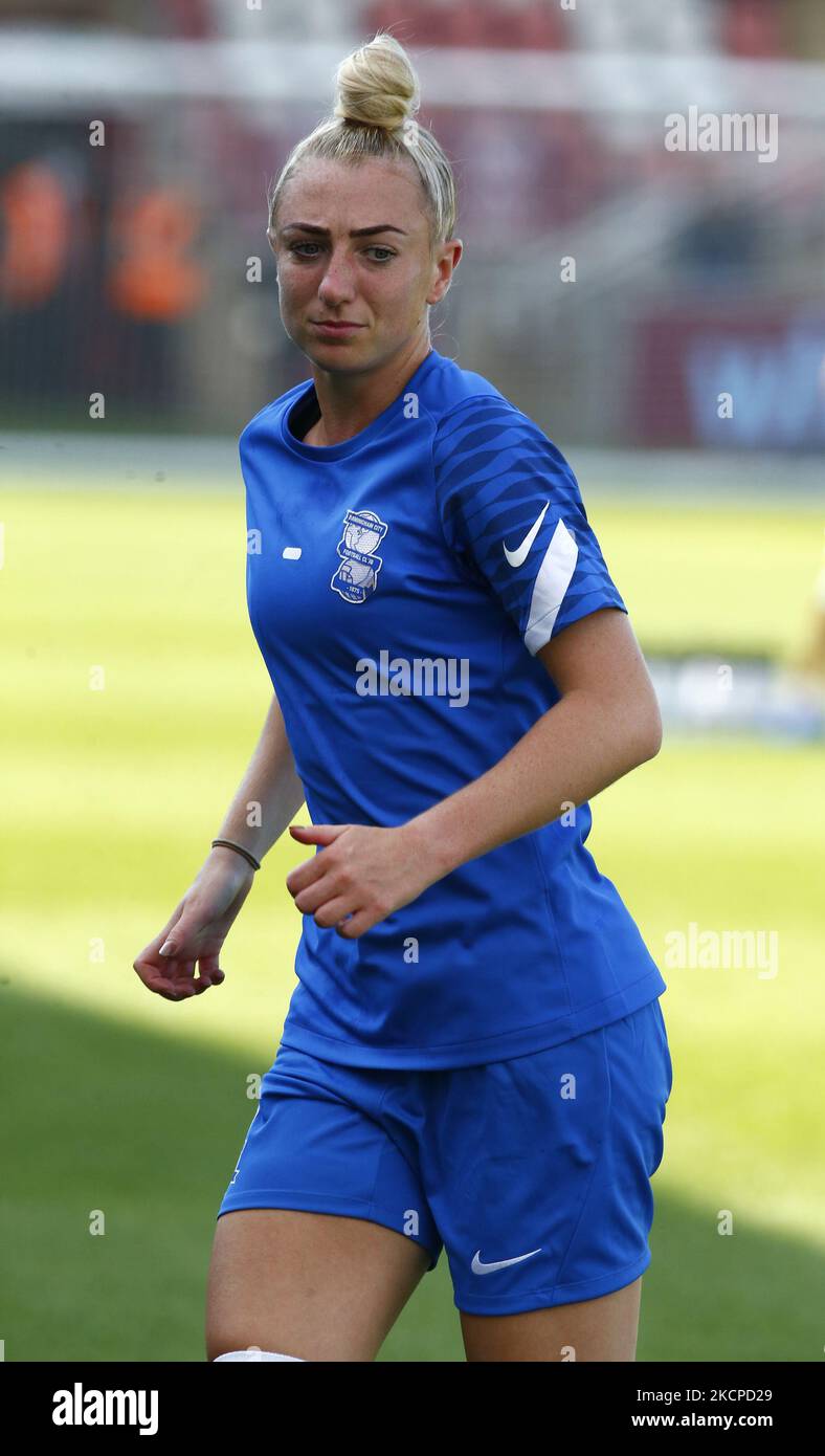 Jade Pennock of Birmingham City Women during the pre-match warm-up ...