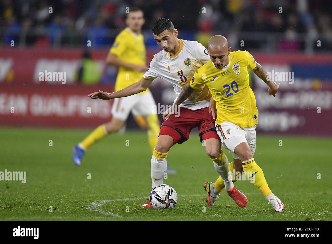 Eduard Spertsyan and Ionut Mitrita during the FIFA World Cup Qatar 2022 ...