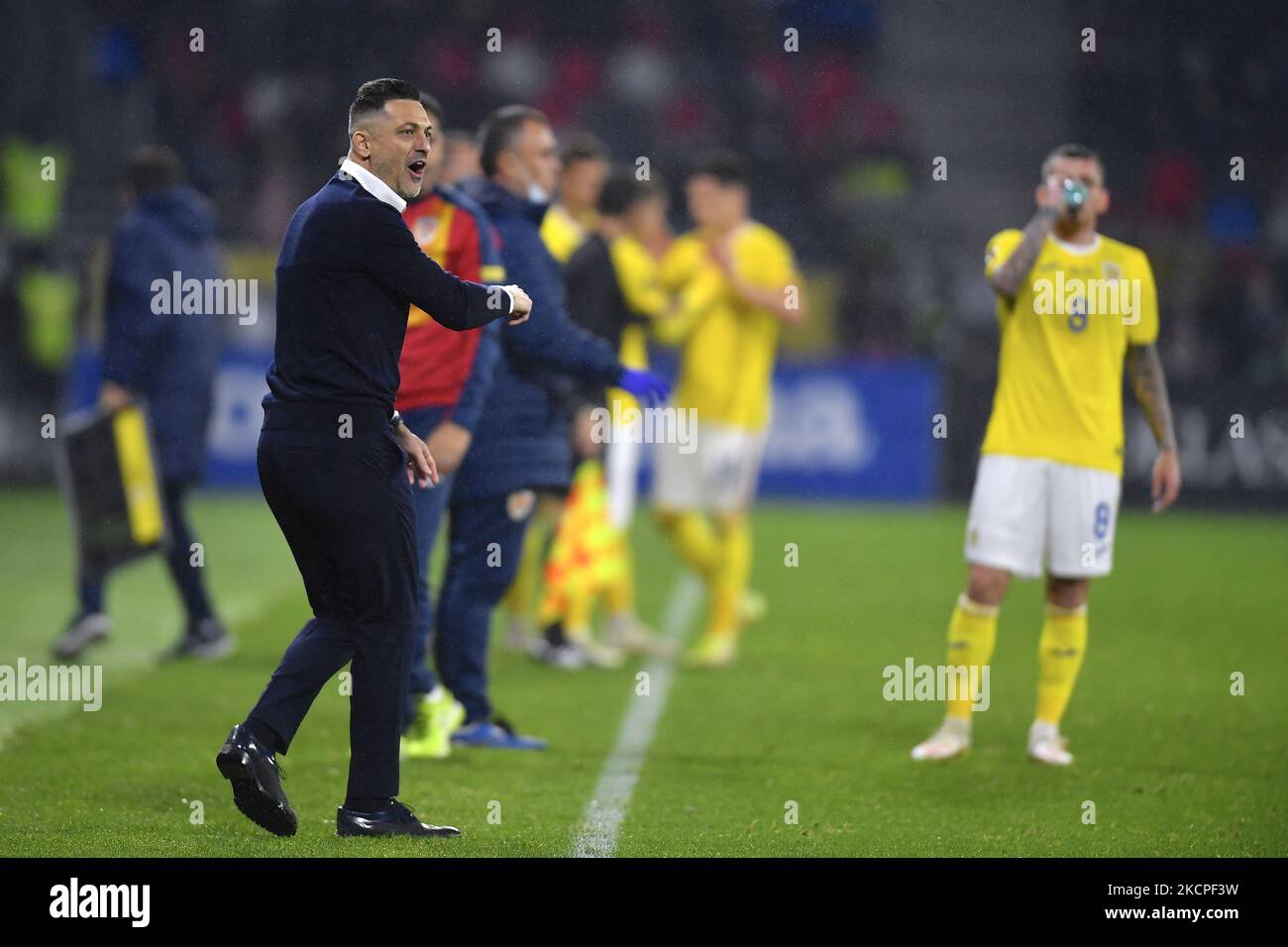 Mirel Radoi during the FIFA World Cup Qatar 2022 qualification Group J ...