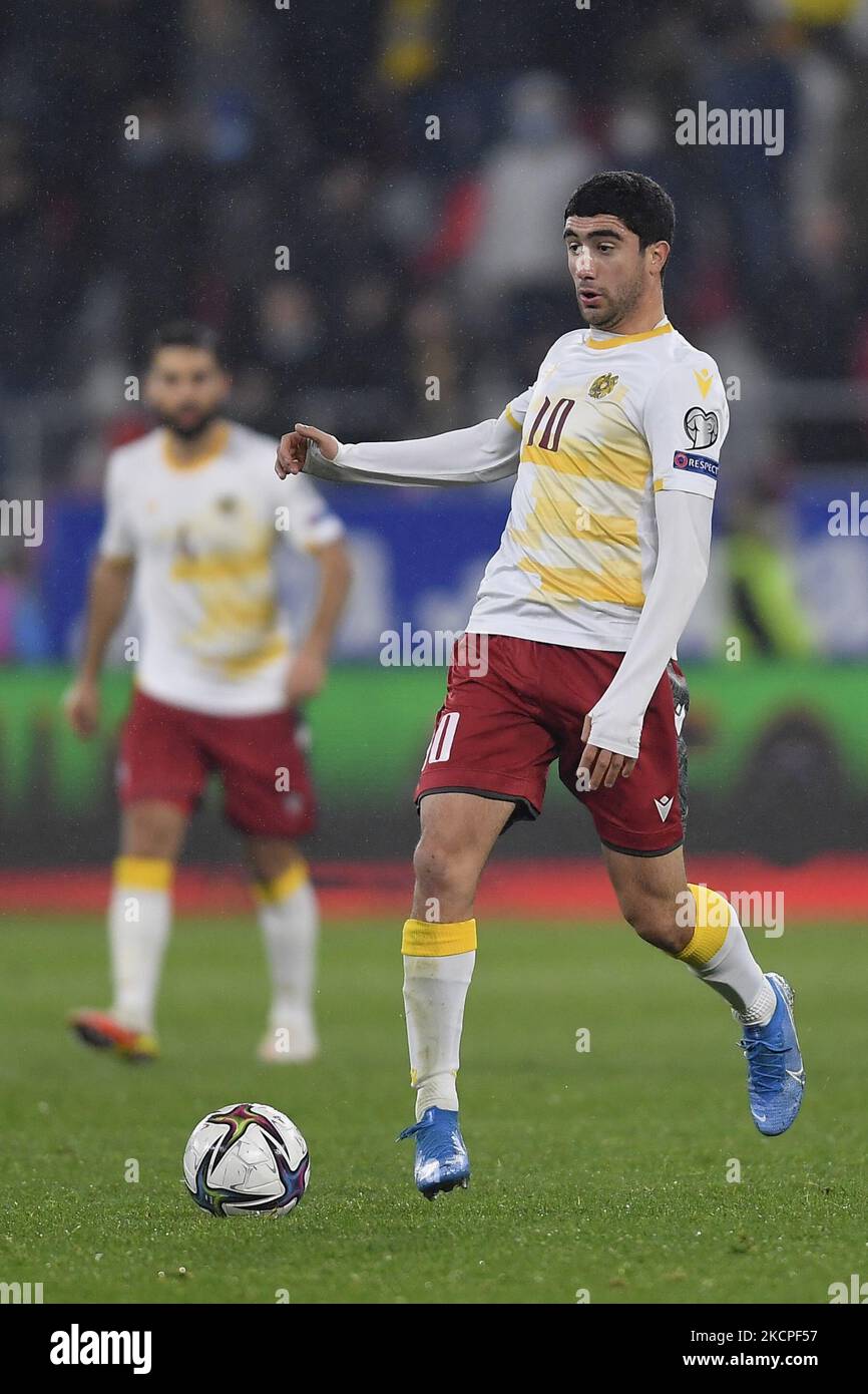 Erik Vardanyan during the FIFA World Cup Qatar 2022 qualification Group J football match between ...