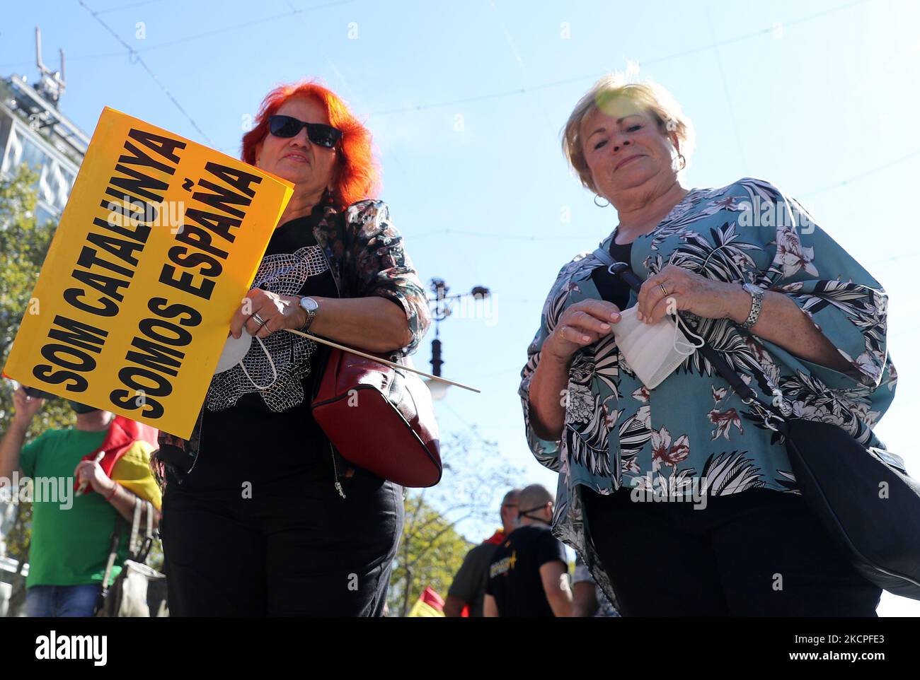 The Spanish unionists celebrate the festivity of October 12, Hispanic ...
