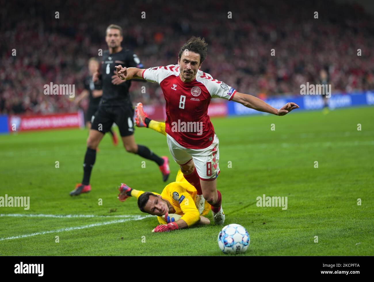 Thomas Delaney of Denmark during Denmark against Austria, World Cup ...