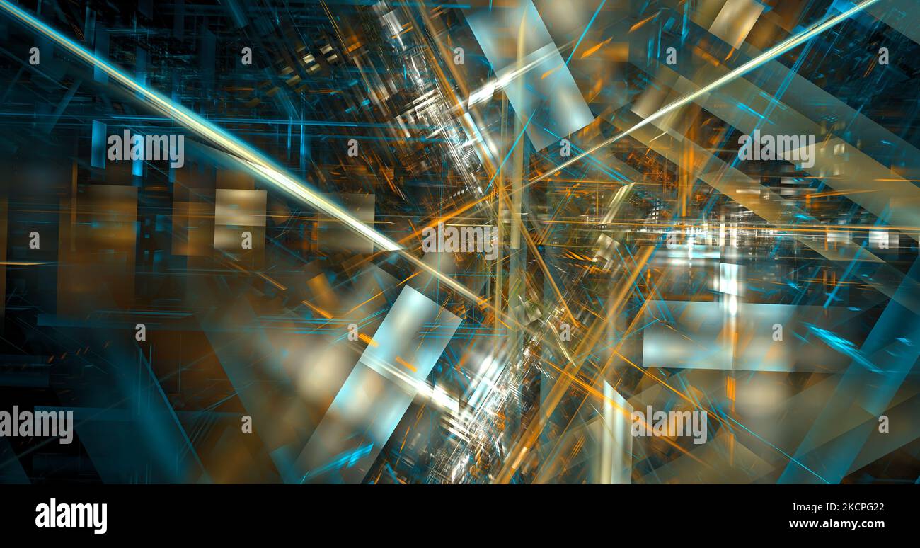 Three-dimensional 3D fractal texture. Computer generated abstract ...