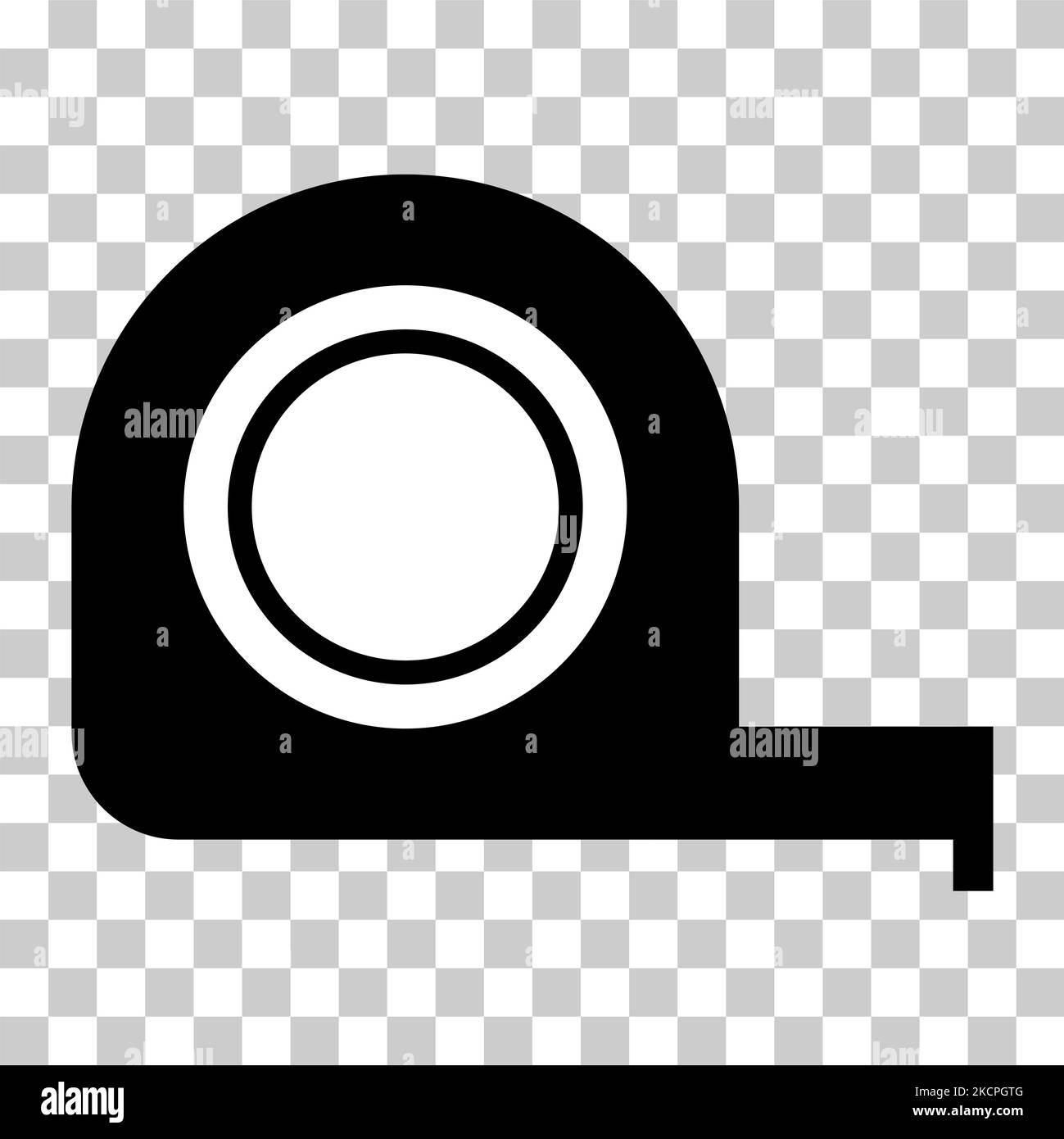 Measurement tape icon, measure tool concept design symbol, instrument ...