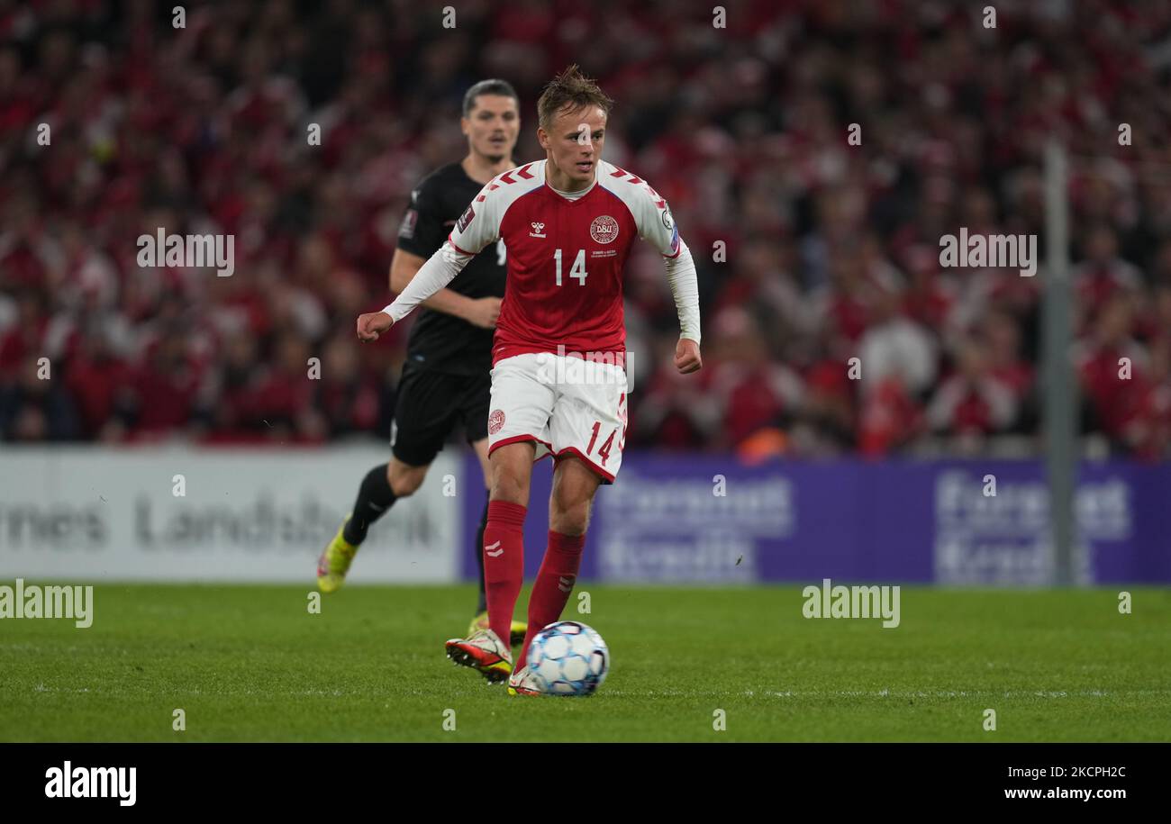 Mikkel Damsgaard Of Denmark During Denmark Against Austria World Cup Qualification At Parken