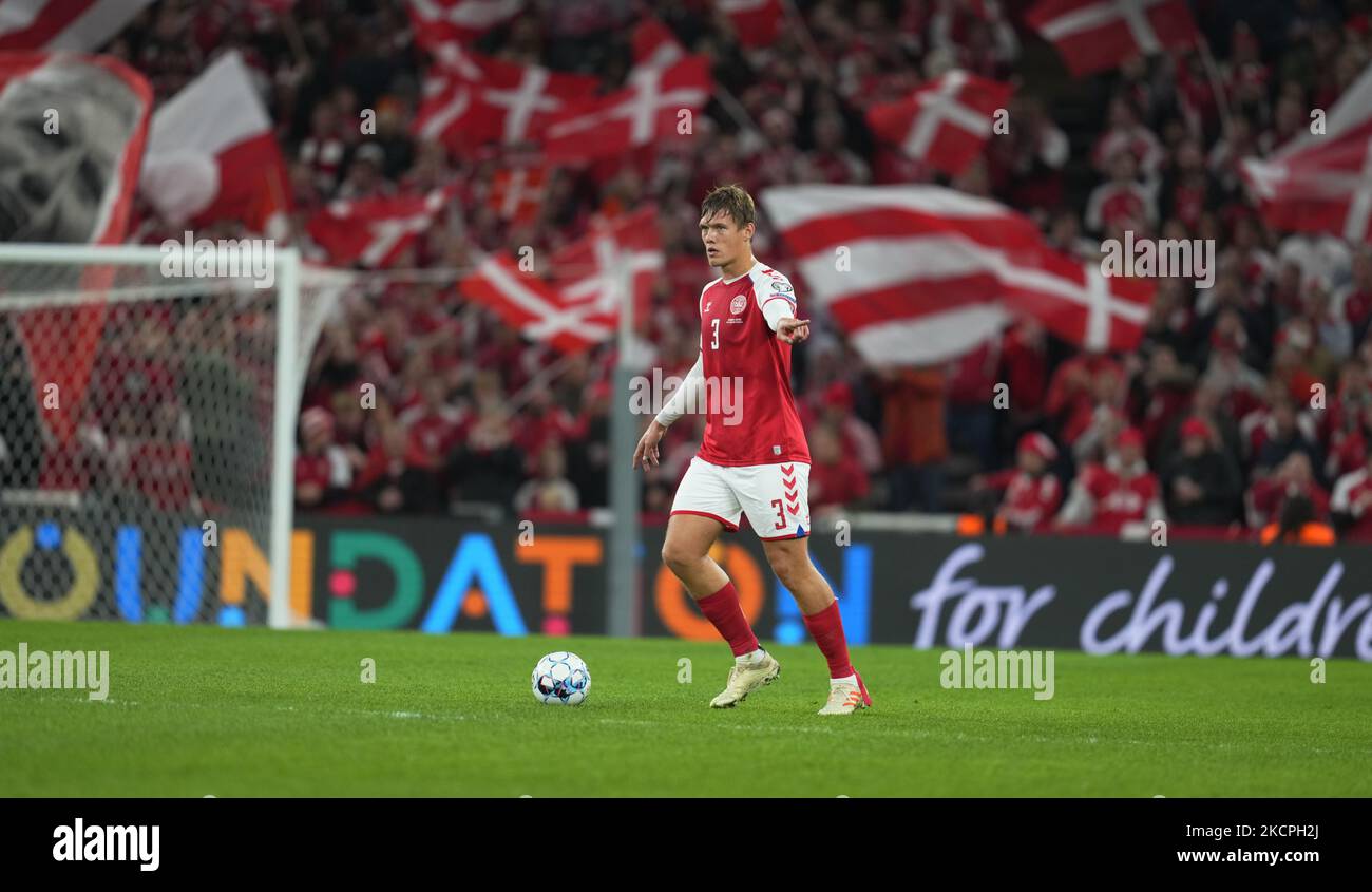 Jannik Vestergaard of Denmark during Denmark against Austria, World Cup ...