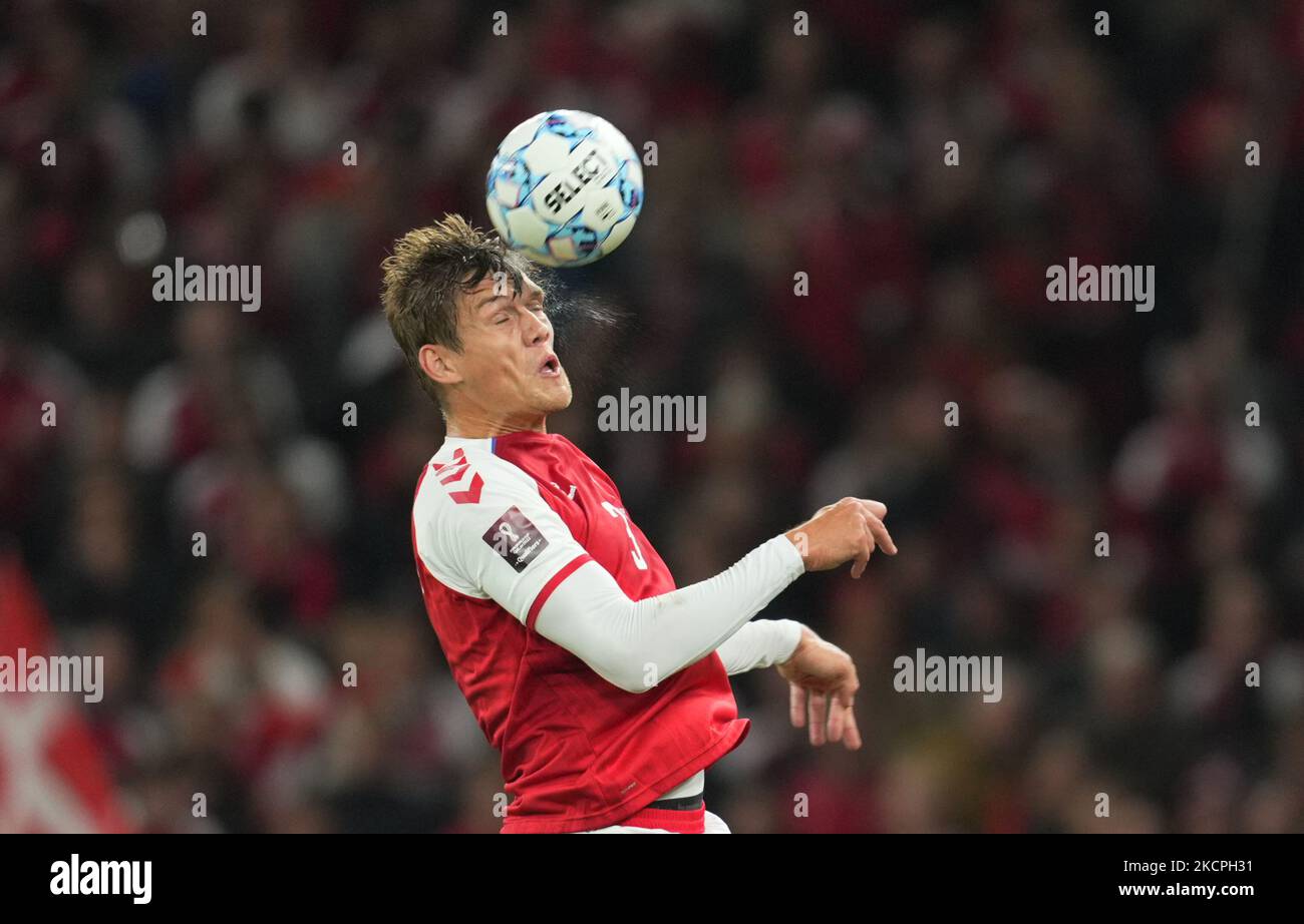 Jannik Vestergaard of Denmark during Denmark against Austria, World Cup ...