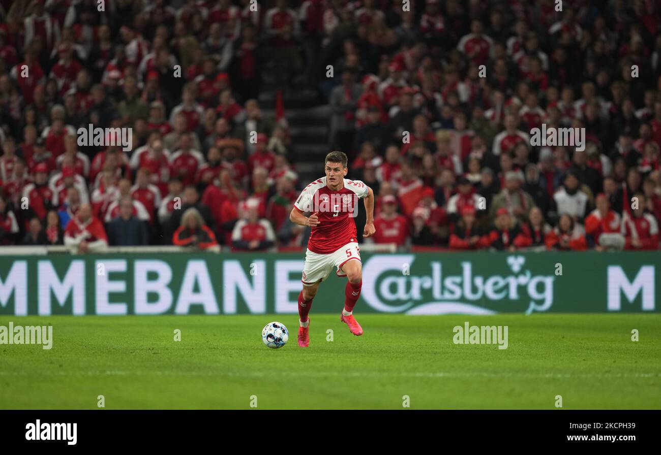 Joakim Maehle of Denmark during Denmark against Austria, World Cup ...