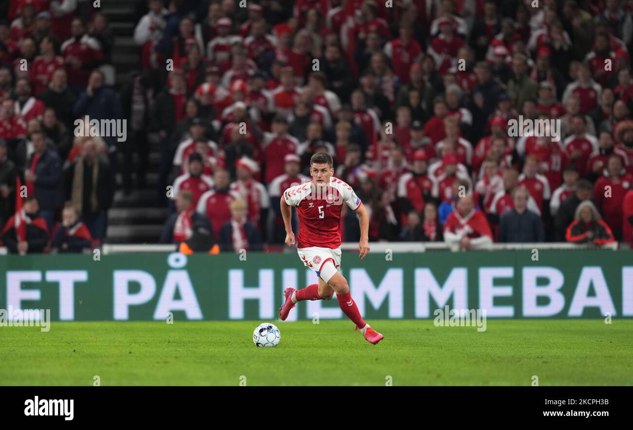 Joakim Maehle of Denmark during Denmark against Austria, World Cup ...