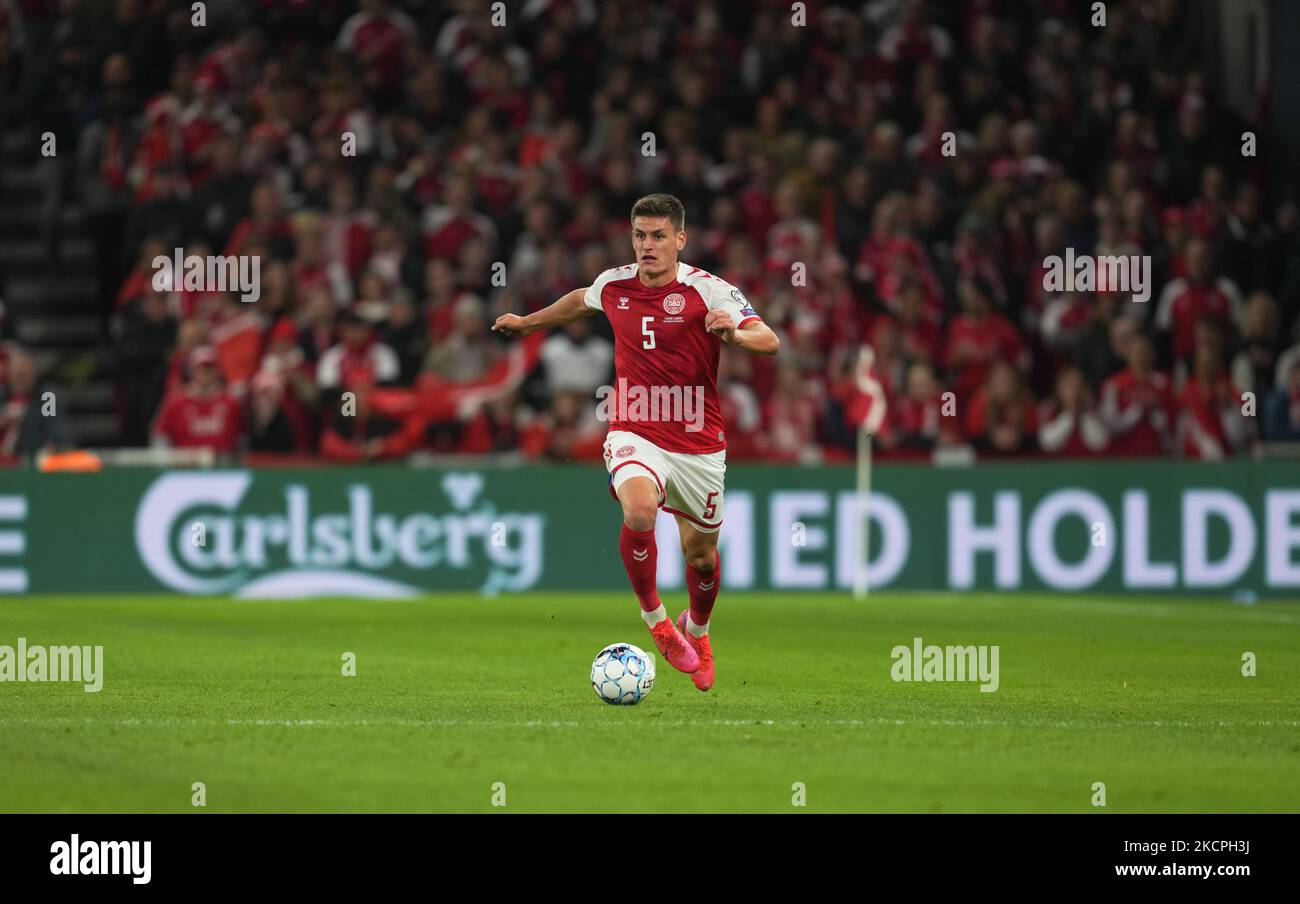 Joakim Maehle of Denmark during Denmark against Austria, World Cup ...