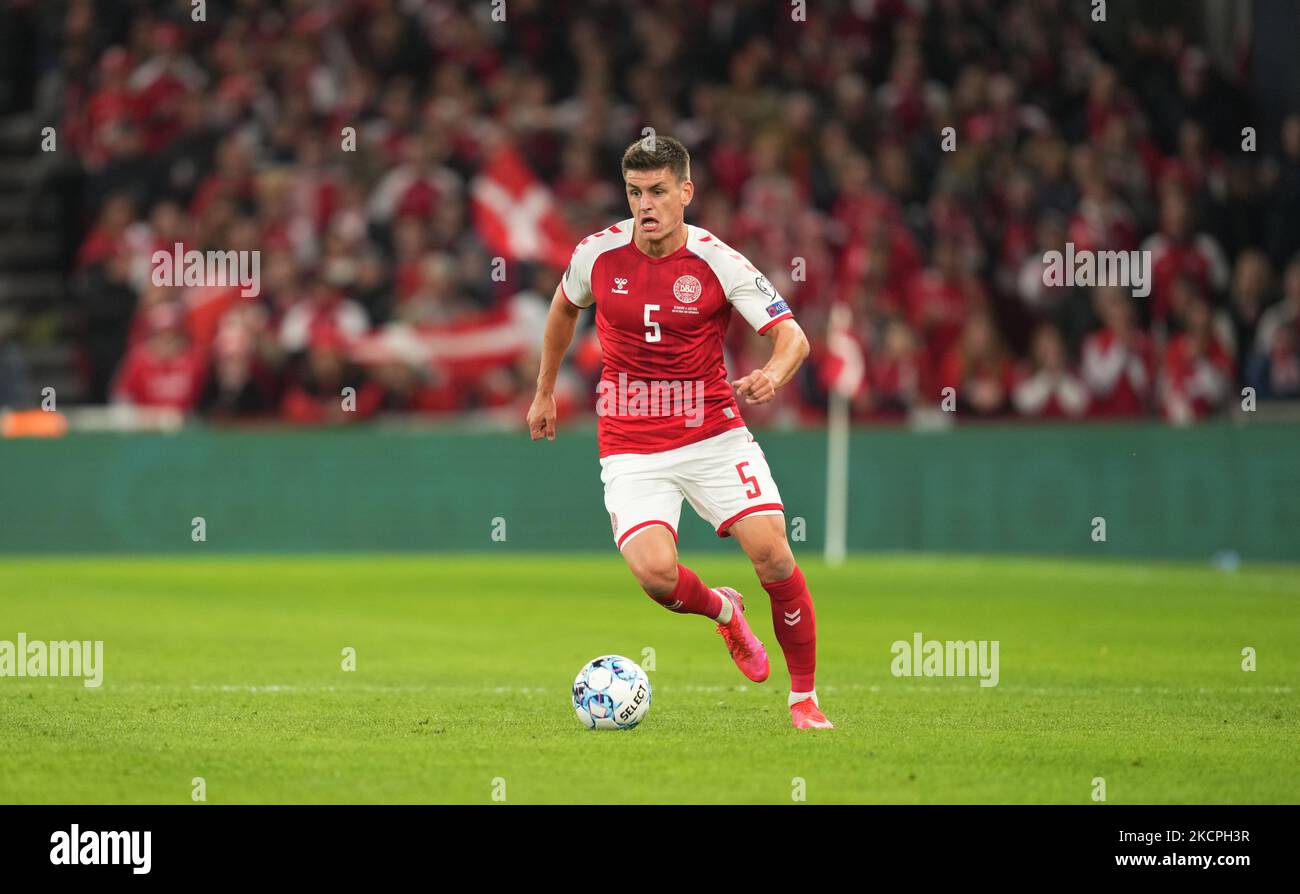 Joakim Maehle of Denmark during Denmark against Austria, World Cup ...