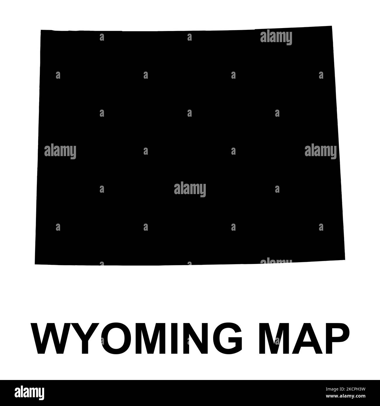 Wyoming county map vector vectors hi-res stock photography and images ...