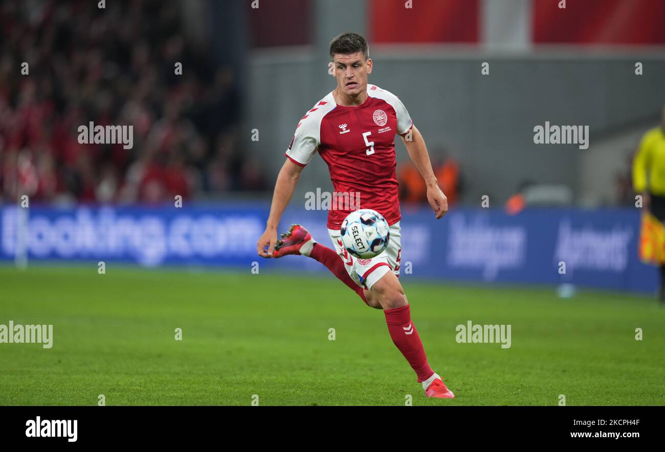 Joakim Maehle of Denmark during Denmark against Austria, World Cup ...