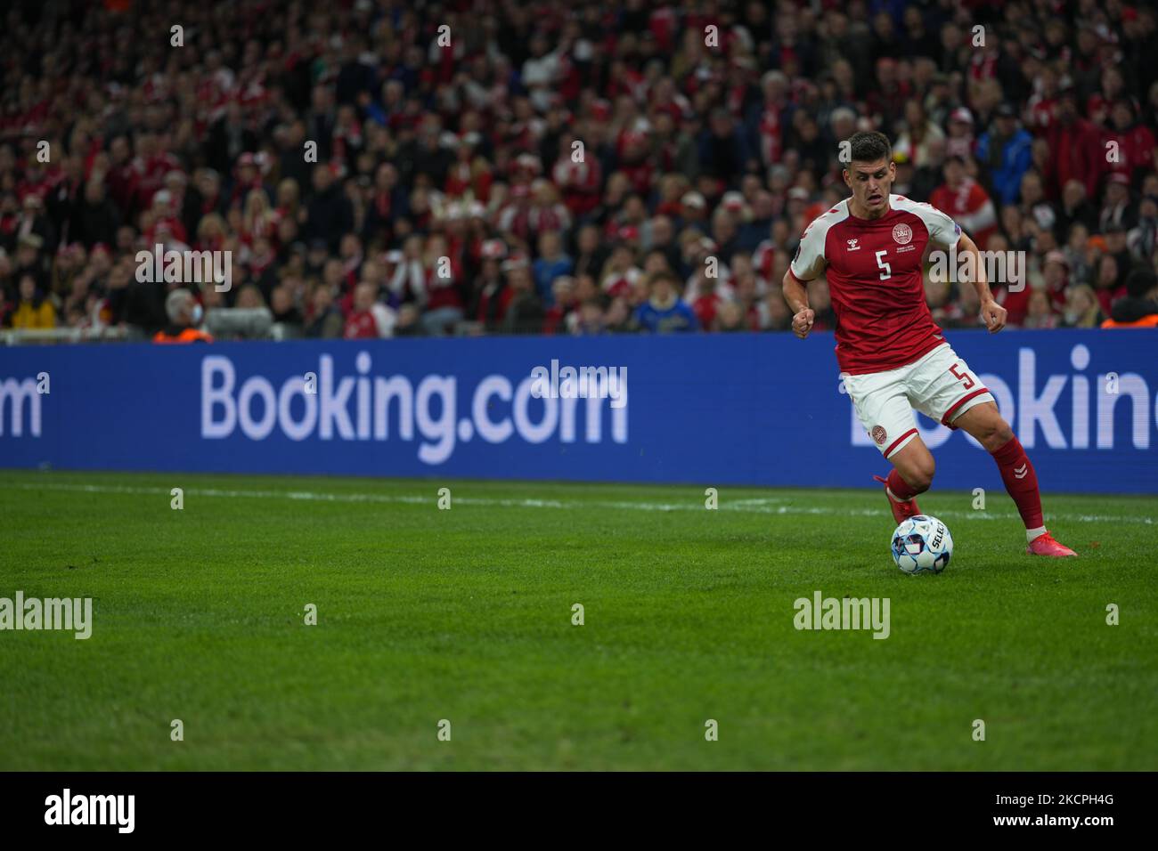 Joakim Maehle of Denmark during Denmark against Austria, World Cup ...